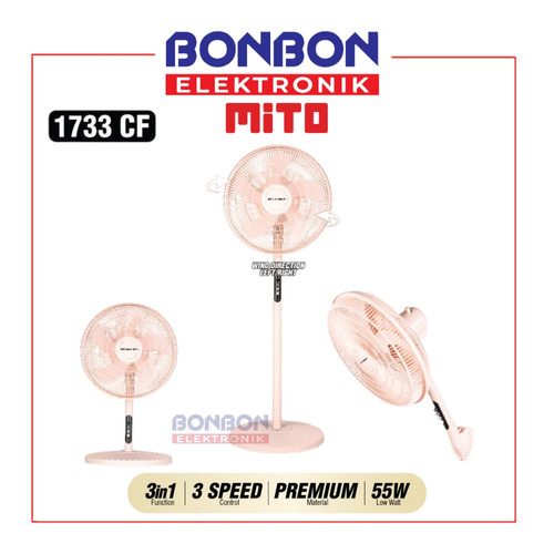 MITOCHIBA Kipas Angin 16 Inch 1733CF / 1733-CF PINK AERO Series - 3in1 ...