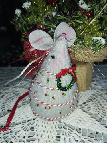 Candy Cane Mouse Kit | Wildside Stitching