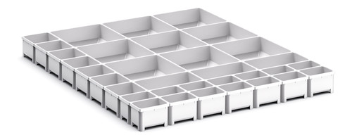Cubio Plastic Box Divider Kit 33 Comp 525 x 675 x 50mm | Bott Workplace