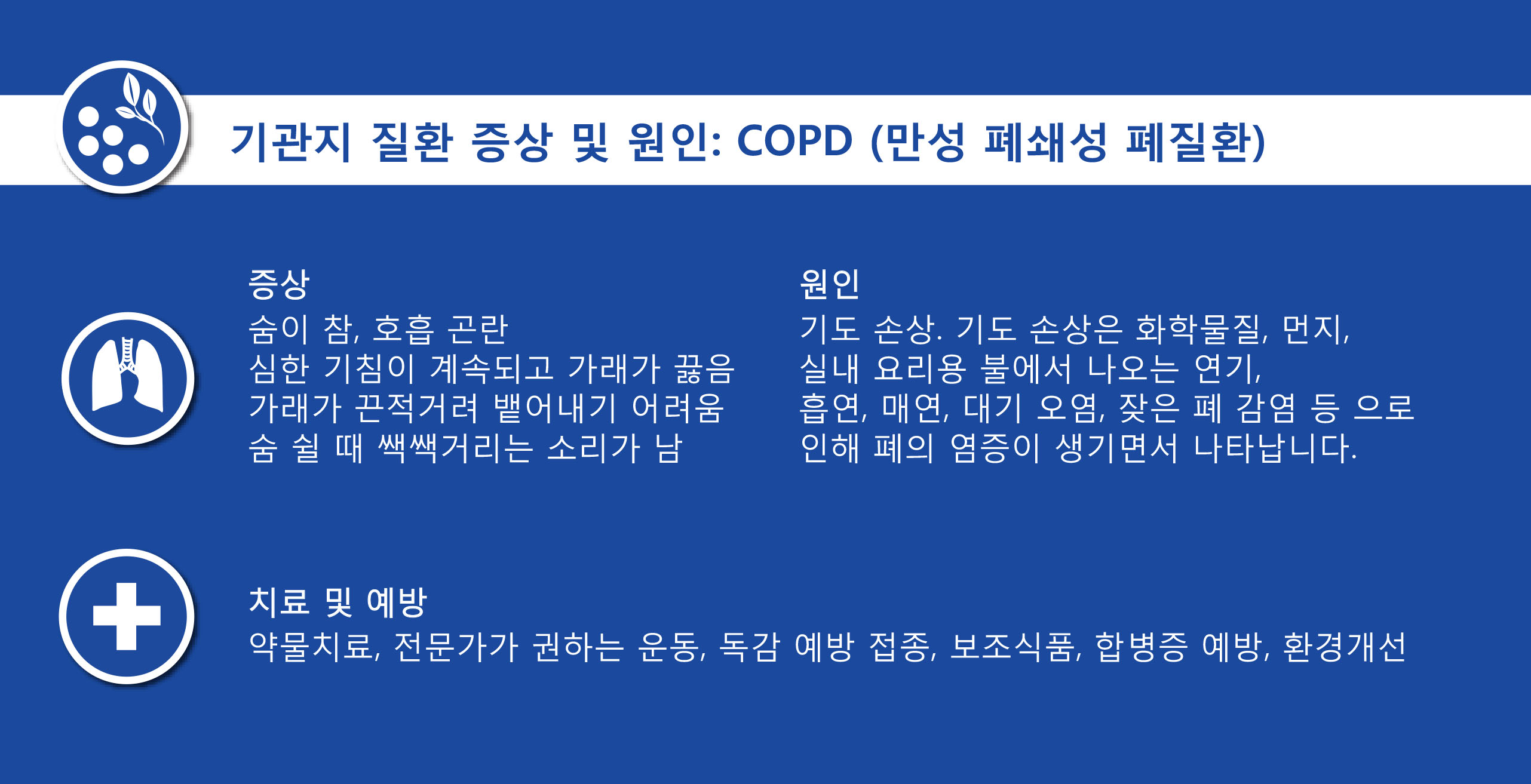 CMORI 기침 가래 기관지 질환, 실제 사례 소개