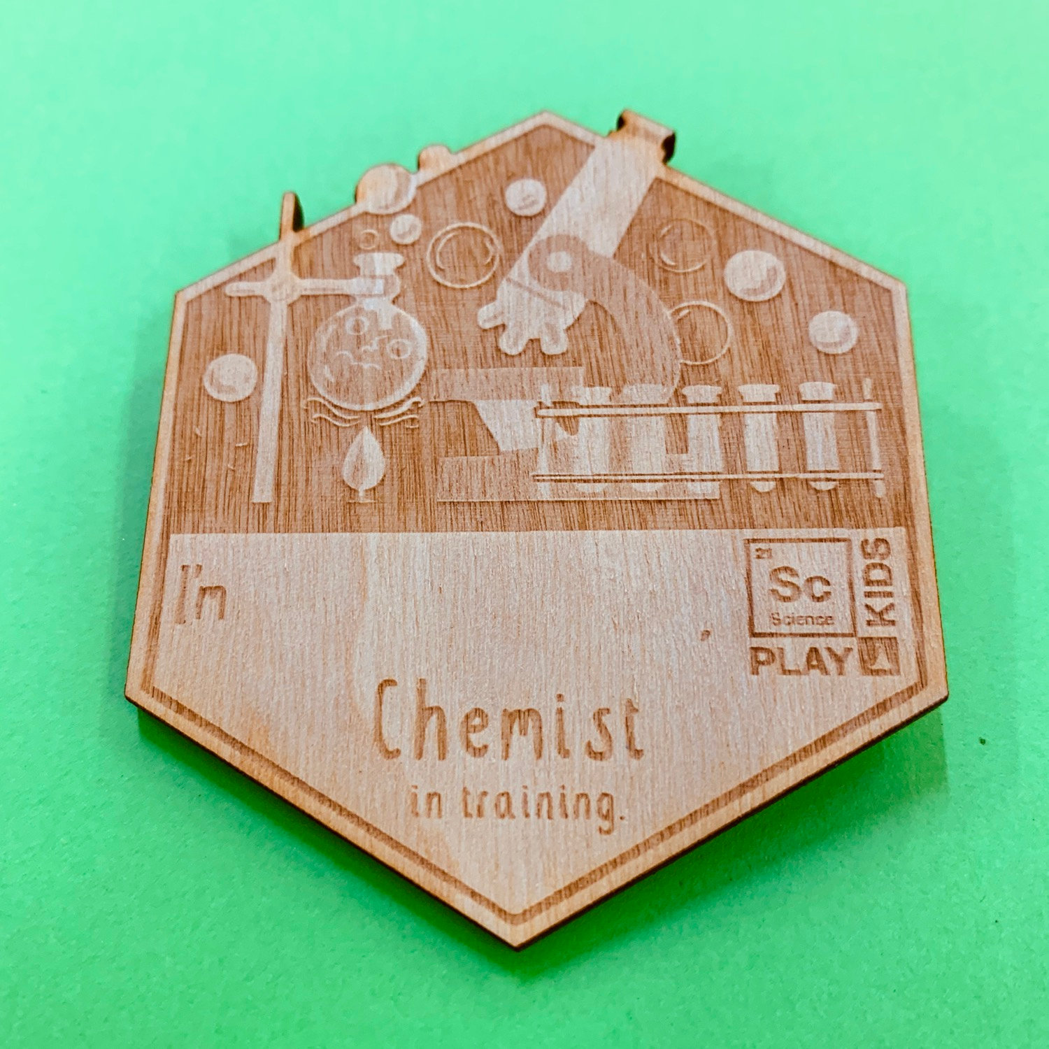 4 Pack of Scientist In Training Badges | SciencePlay Kids