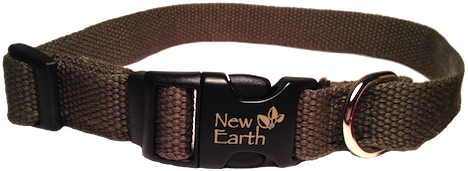 New Earth Dog Collar Plastic Clip - Green | www.embroidered-dogcollars.com