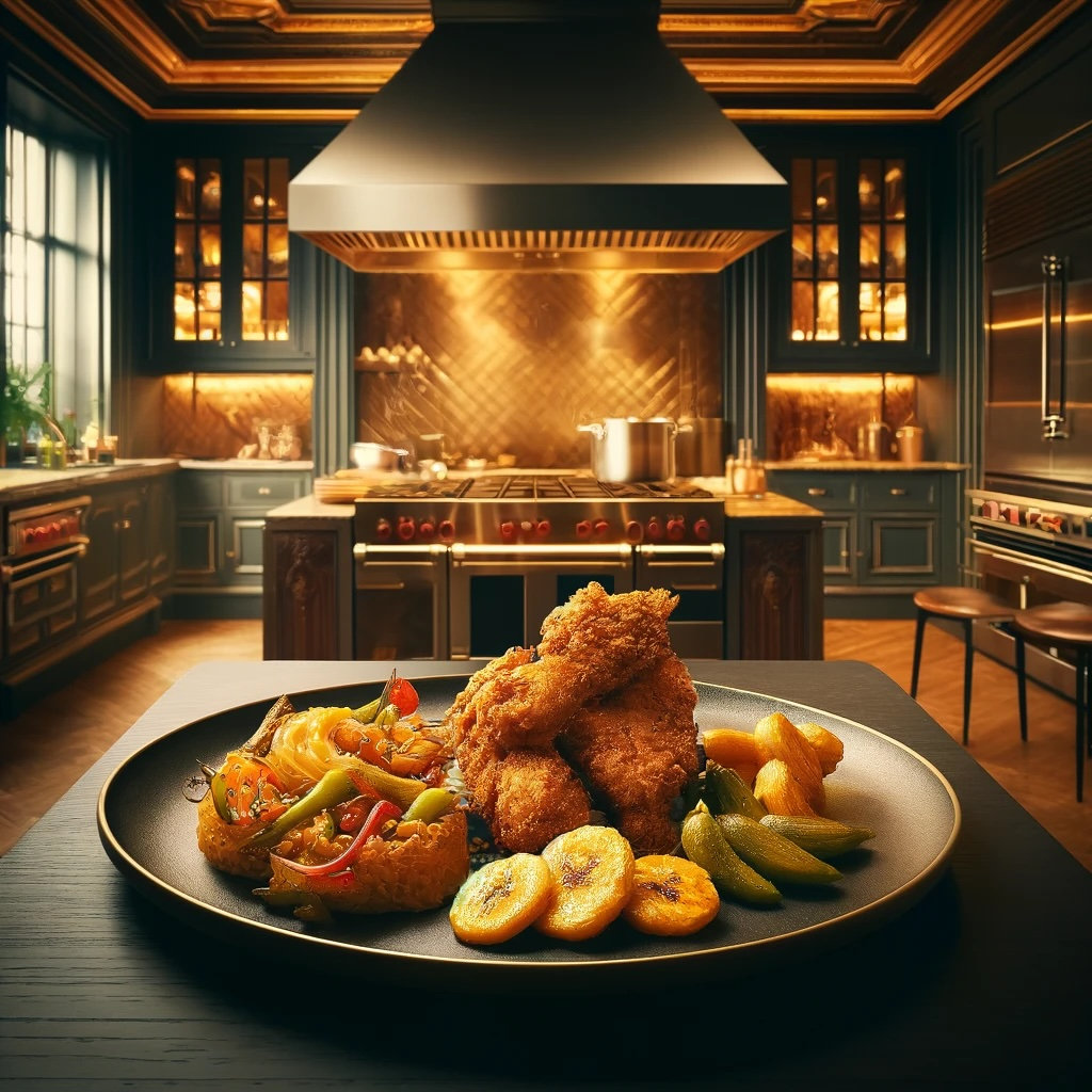 Hop Braised Haitian Fried Chicken with Pikliz and Plantains| Contestant ...