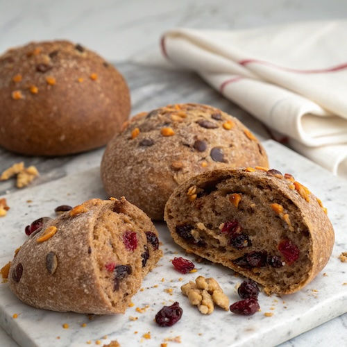 Cranberry and Walnut Rye Bread Rolls| Contestant Dish