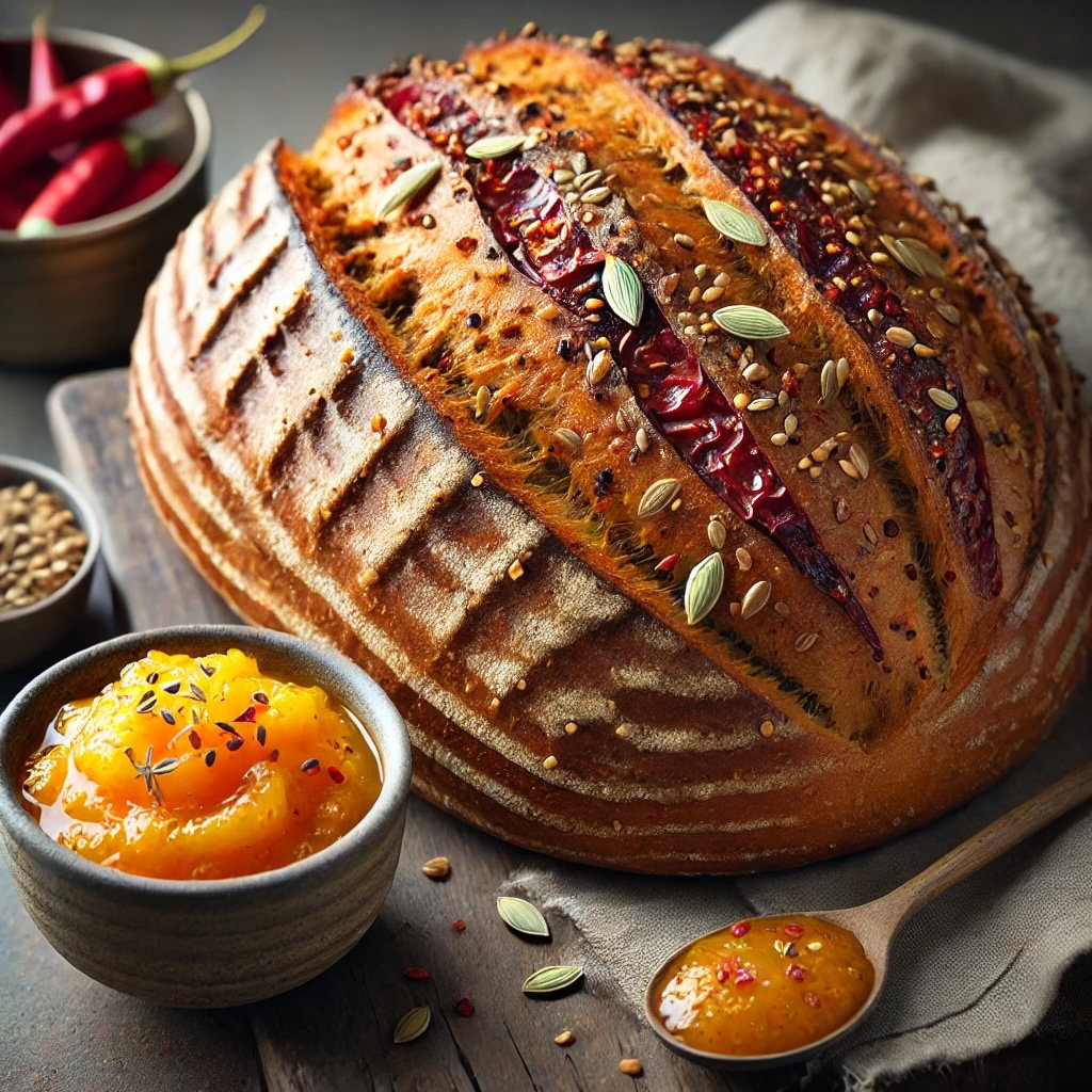 Chili Bread with Mango Chutney | Recipe | Great British Bake Off