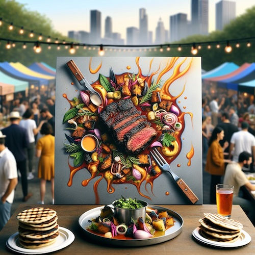 Braised Shortrib with Flatbread and Escabeche| Contestant Dish