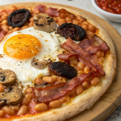 Full English Breakfast Pizza | Recipe | Great British Bake Off