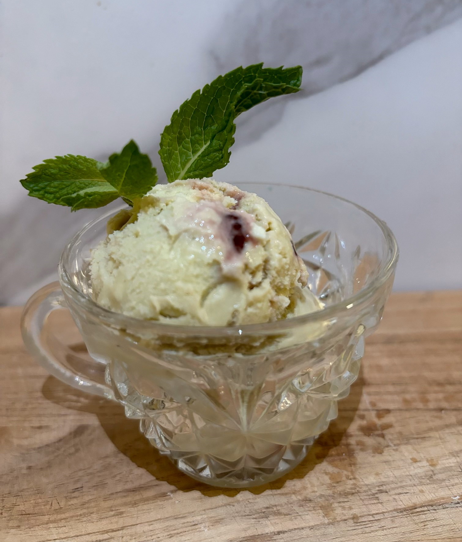 Pandan and Cherry Ice Cream | Recipe | Great British Bake Off