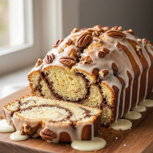 Easy Cinnamon Roll Loaf Cake | Recipe | Great British Bake Off