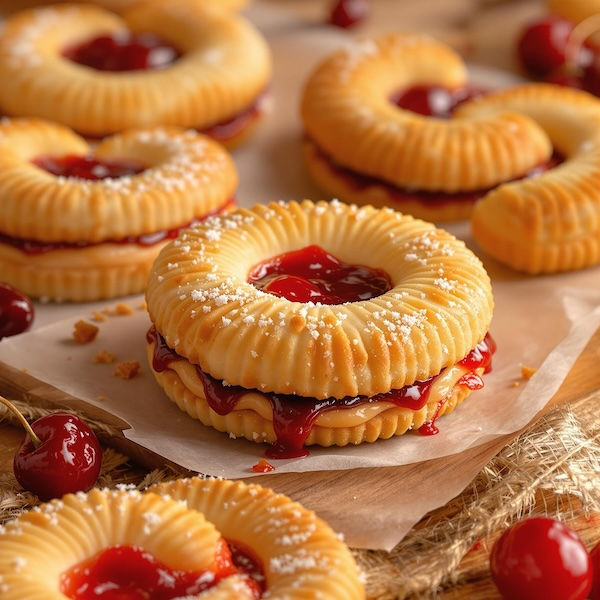 PB & J Viennese Whirl Biscuits| Contestant Dish