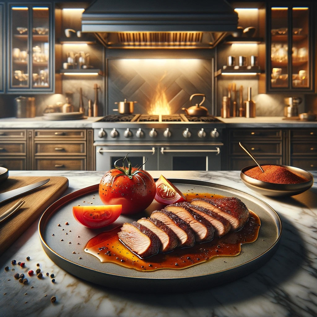 Hop-smoked Duck Breast with Berbere Spice and Tomato Nage| Contestant ...