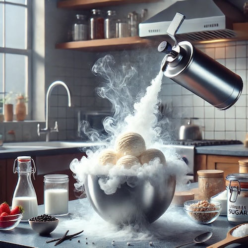 Making Ice Cream with liquid nitrogen | from