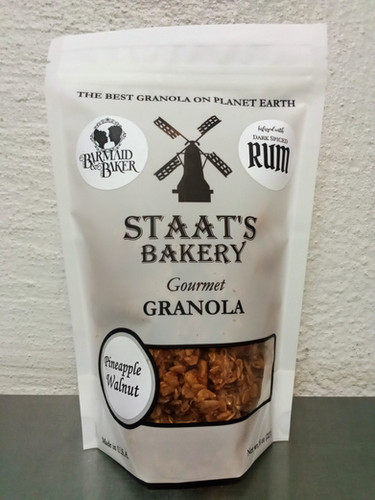 Barmaid & Baker RUM Infused Pineapple Walnut Gourmet Granola (8 oz ...
