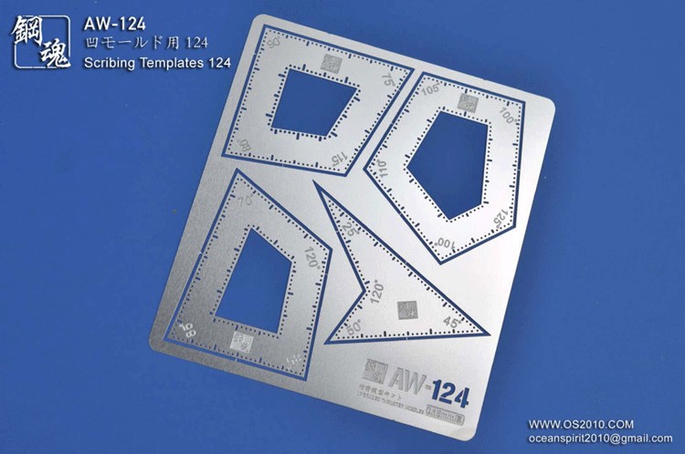 Steel Spirit/Ocean Spirit AW124 Scribing Templates | JL Gunpla UK