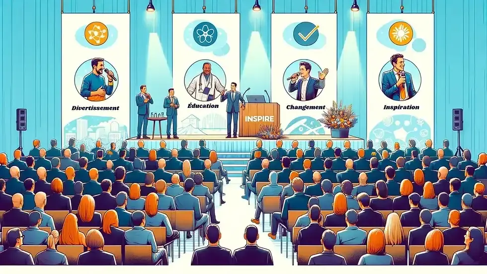 Les différents types de conférences : célébrer, inspirer ou actionner
