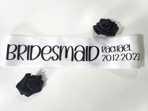 Personalised Silk Feel Sash | Bad By Design UKMake a statement with our ...