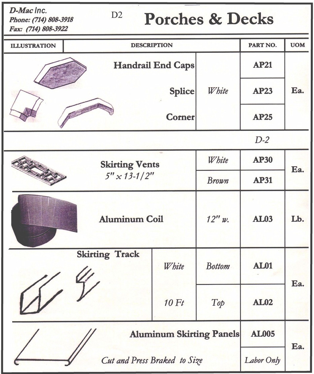 Mobil Home Decks | Anaheim | D-Mac Inc
