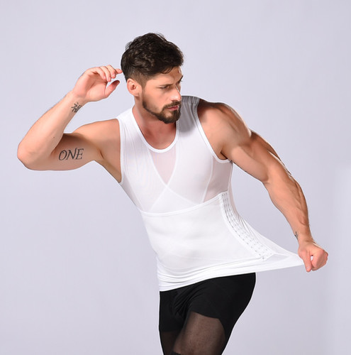 Cinta modeladora masculina com 3 linhas de ganchos JUST-ONE shapers ...