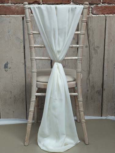 Chair Drape Neutral Cream | Simply Flower