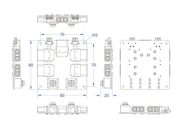 Power Distribution Board (PDB) 300A - Side Entry | Fowado US Power Distribution Board (PDB) 300A - Side Entry | Fowado US