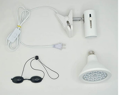 LED RED LIGHT 670NM with Holder and eye visor | GL LED LIGHTING SHOP