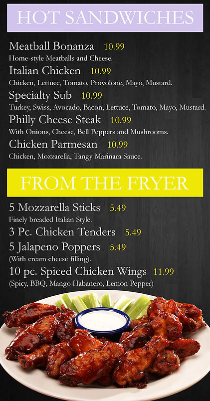 Menu | Fiori's Pizza