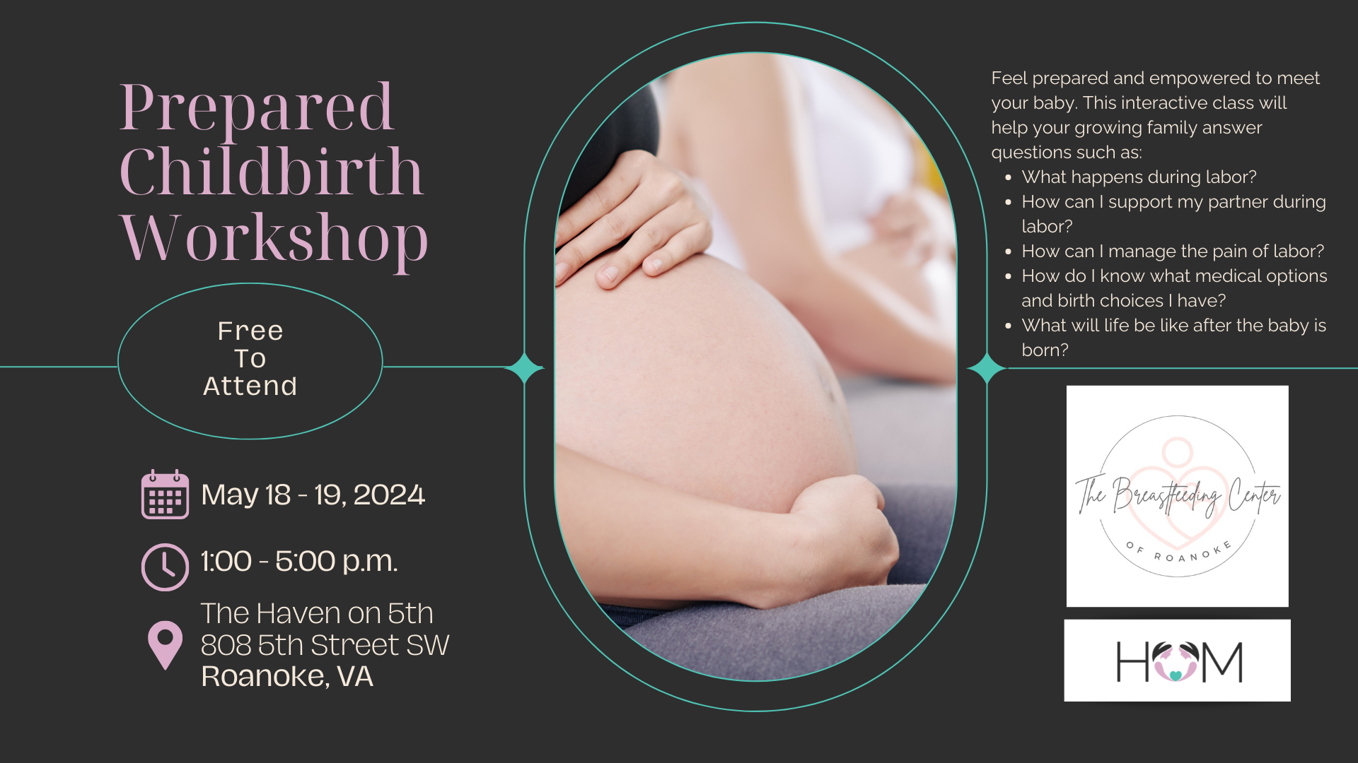 Prepared Childbirth Workshop | Huddle Up Moms