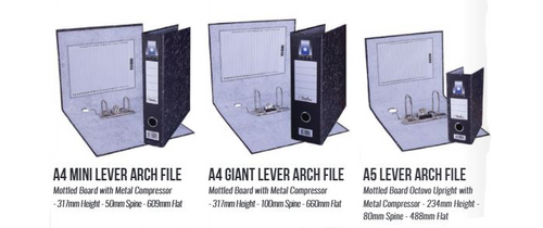 Lever Arch Board Files - Black | Fileandbox