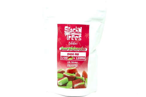 Stack’n Trees Watermelon Gummy Edibles Medicated (*2400mg THC*)(Eat w ...