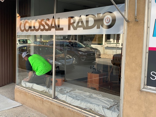 Colossal Radio Studio Window Tinting