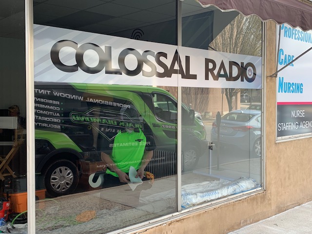 Colossal Radio Studio Window Tinting
