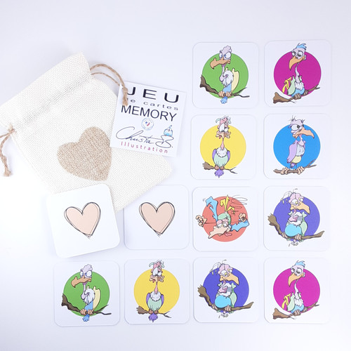 Jeu de 12 cartes Memory | En Ligne