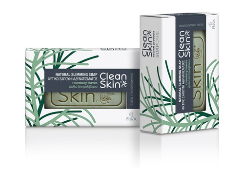 Natural Slimming Soap, Against stretch marks with Rosemary 100g | Flax