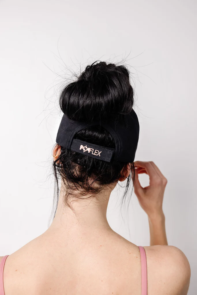 Popflex Little Heart High Ponytail Cap Black | Flowwithme