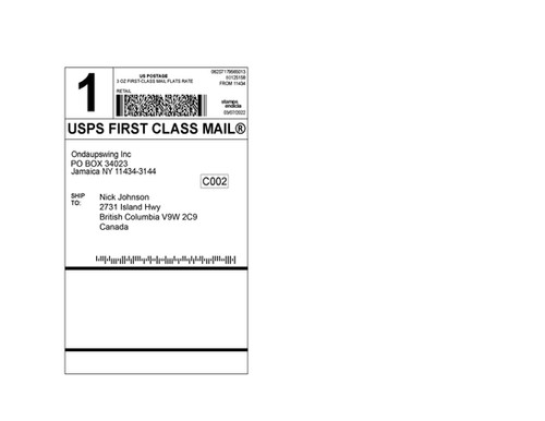 Canada Shipping Label | Nuzari