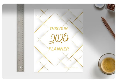 Thrive in 2025 Gold Planner | Christine Austin