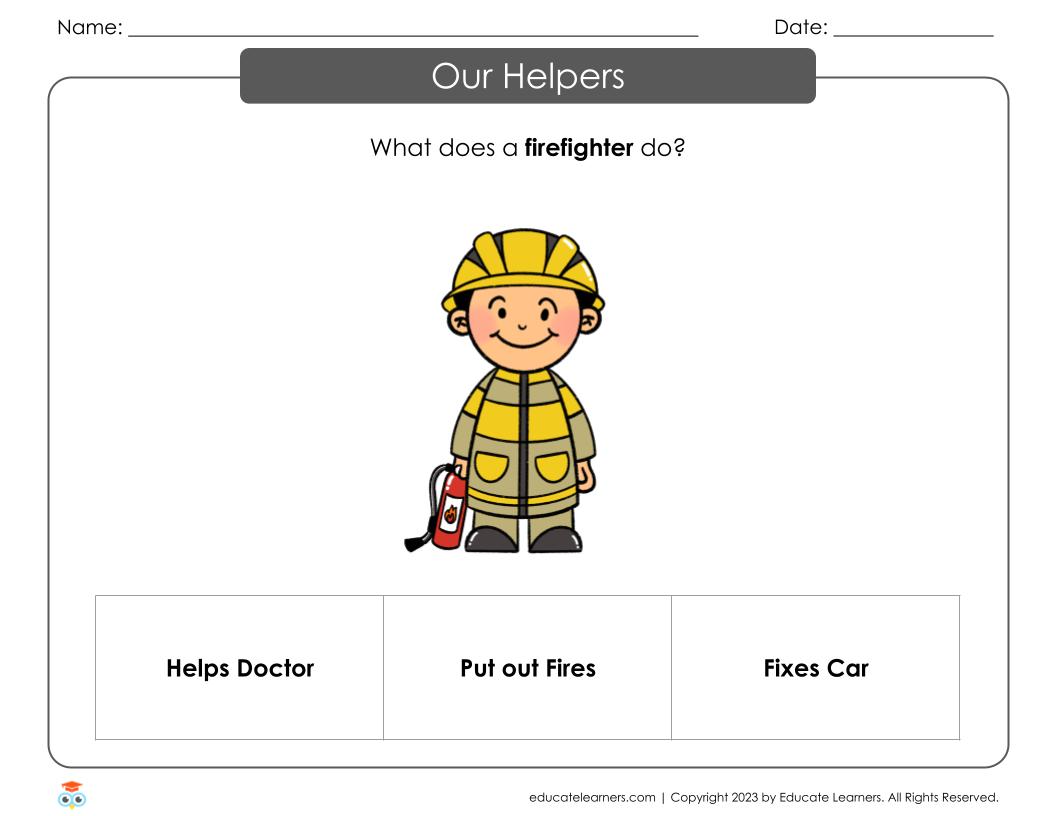 Identifying Community Helpers
