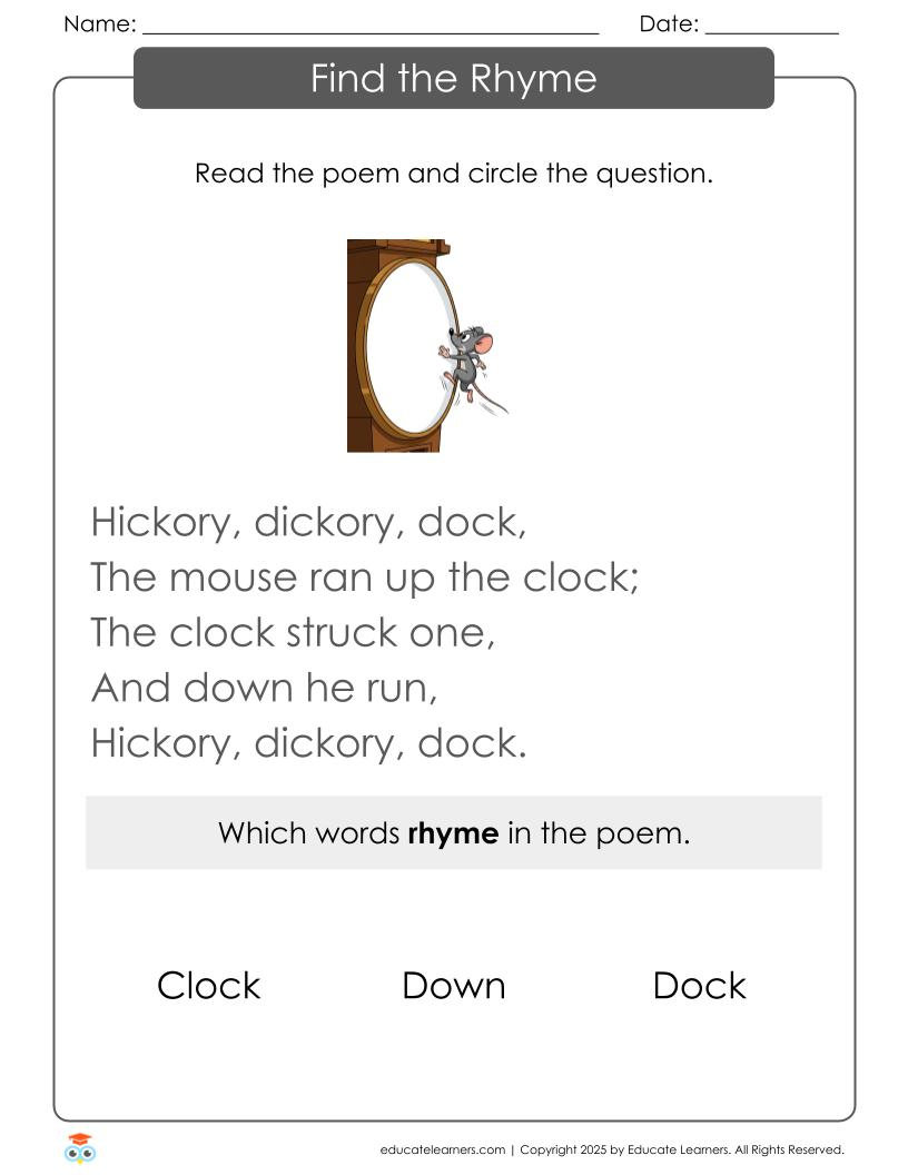 Find the Rhyme EL 488