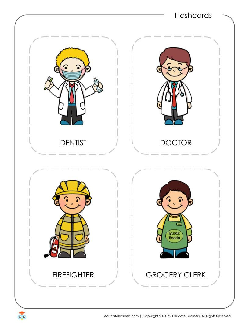 Community Helpers Flashcards EL 373