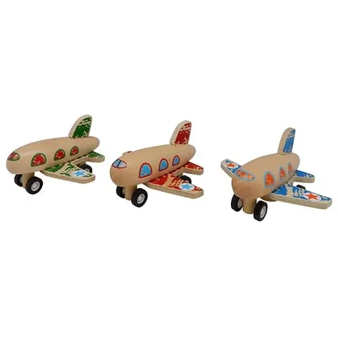 Wooden Pull Back Plane | Simply Eco