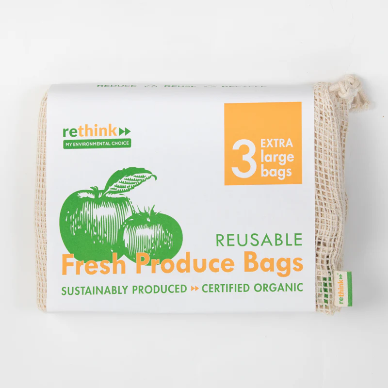 Produce Bags - Extra Large - 3 Pack | Simply Eco