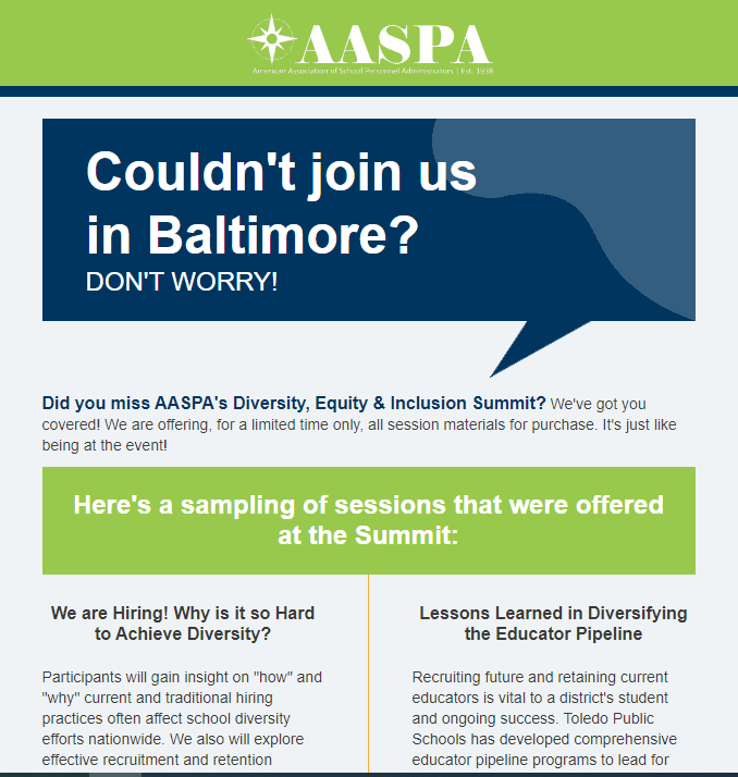 DEI Summit Materials-Purchase through AASPA