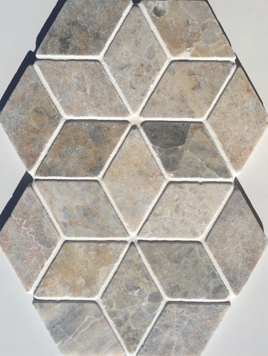Valencia 3D Rhombus Tumbled Mosaic | SB TILE AND STONE