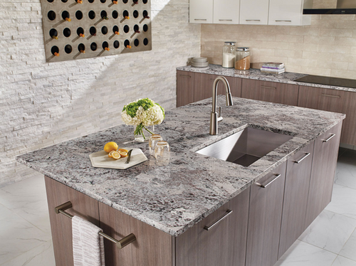 MYSTIC SPRING GRANITE COUNTERTOP | SB TILE AND STONE