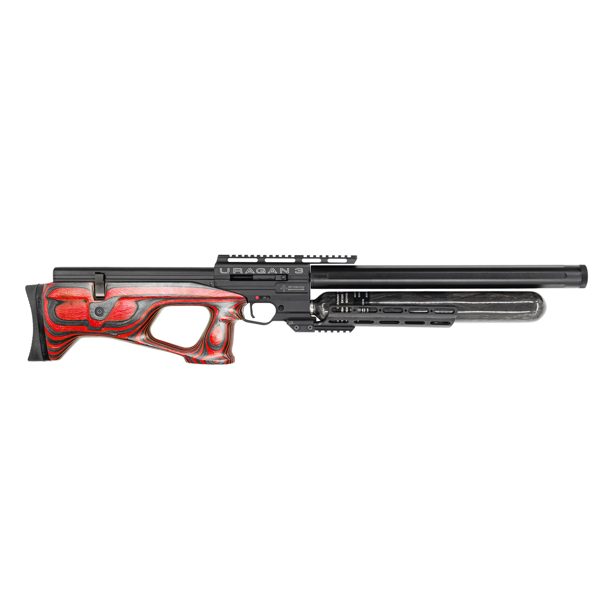 AGT URAGAN 3 Red Laminate PCP Bullpup Air Rifle | Vector Air