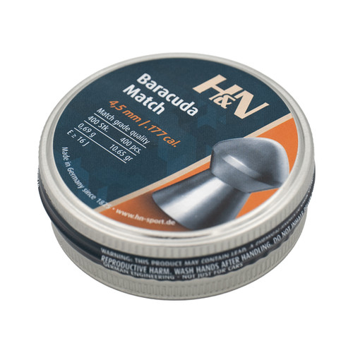 H&N Baracuda Match 4.5mm (.177) Pellets (x400) | Vector Air