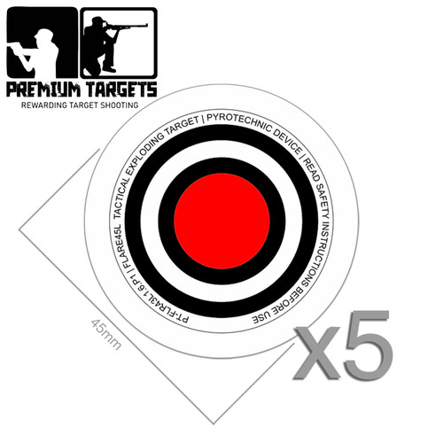 Premium Targets Flare 45L Exploding Reactive Targets | Vector Air