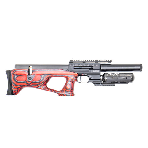 AGT URAGAN 2 Compact Red Laminate Bullpup PCP Air Rifle | Vector Air