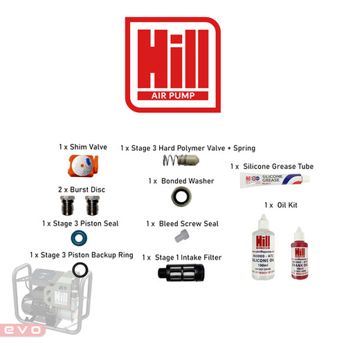 Hill EVO-310 & EC-3000 Compressor 50 Hour Service Kit | Vector Air