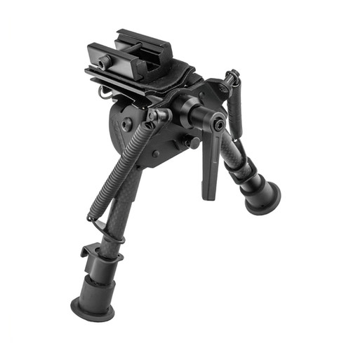 Rokstad 6-9 Inch Carbon Fiber Swivel Bipod with Picatinny Adapter ...